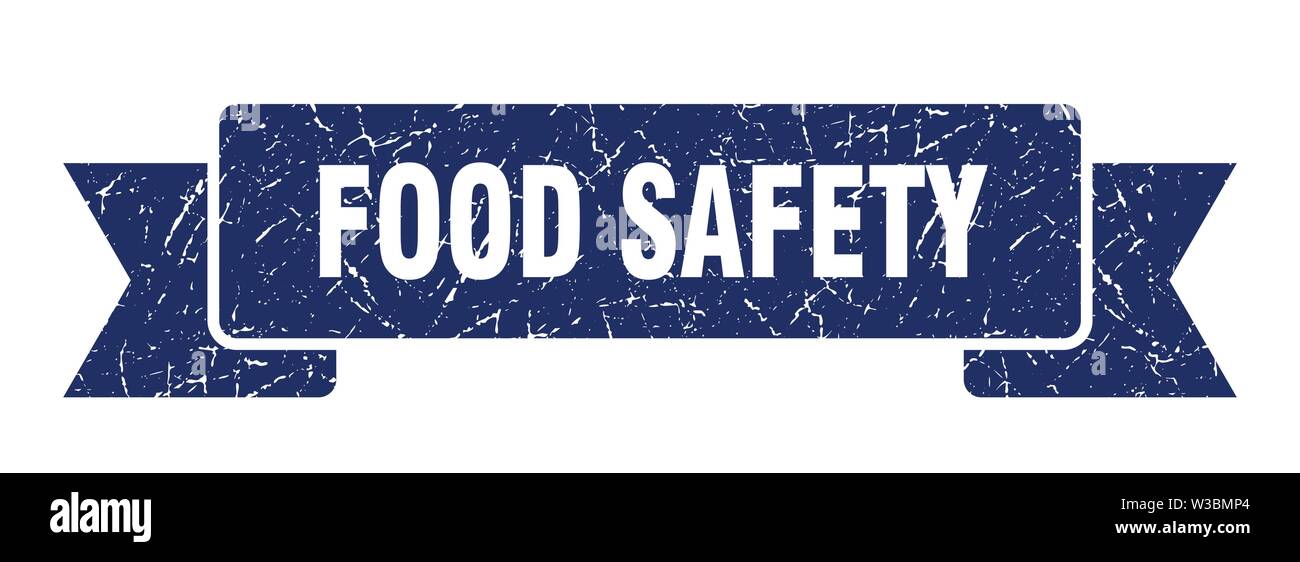 food safety grunge ribbon. food safety sign. food safety banner Stock ...