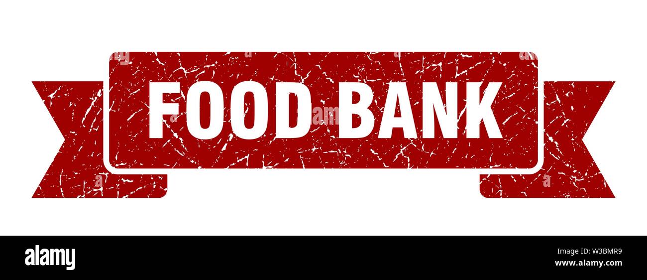 food bank grunge ribbon. food bank sign. food bank banner Stock Vector ...