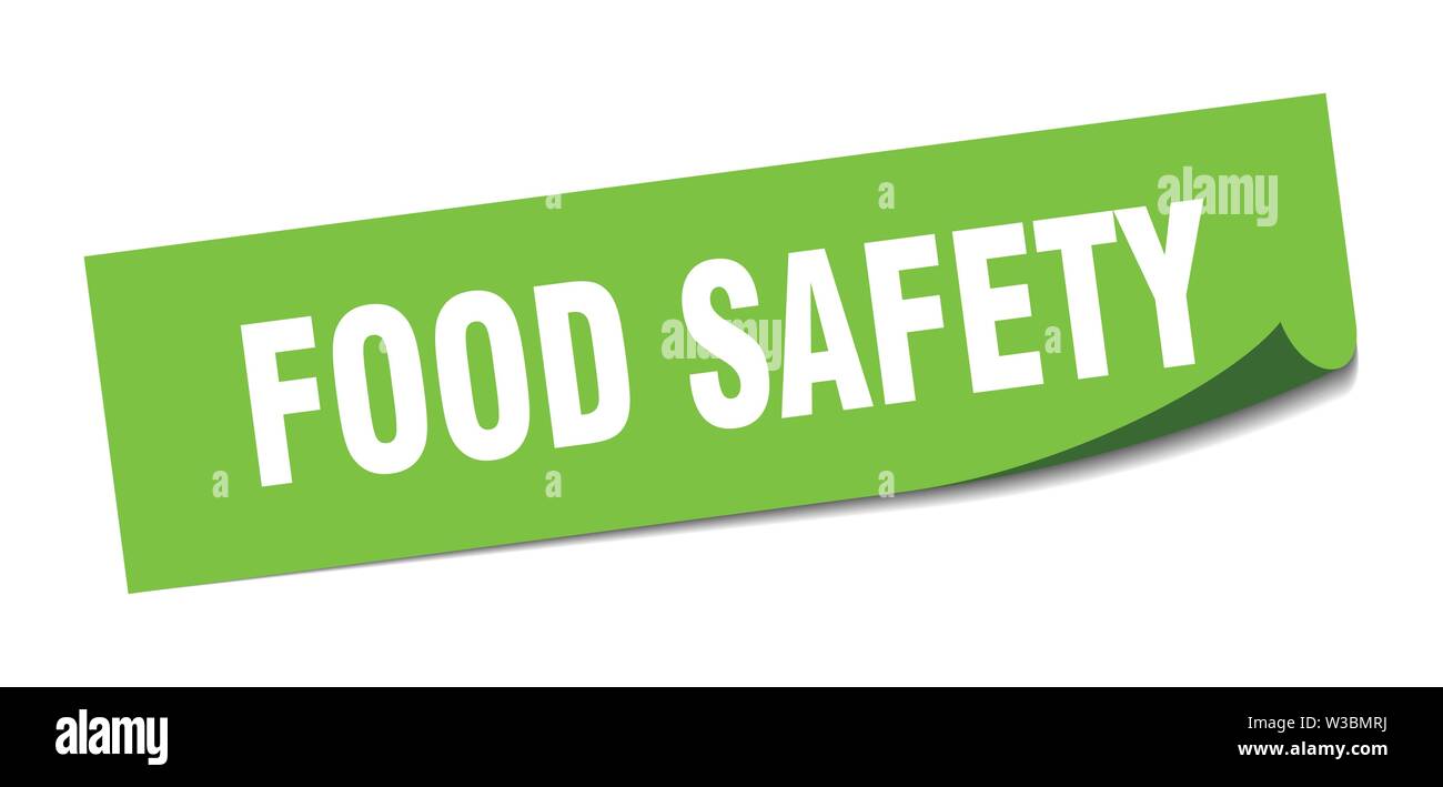 food safety sticker. food safety square isolated sign. food safety ...