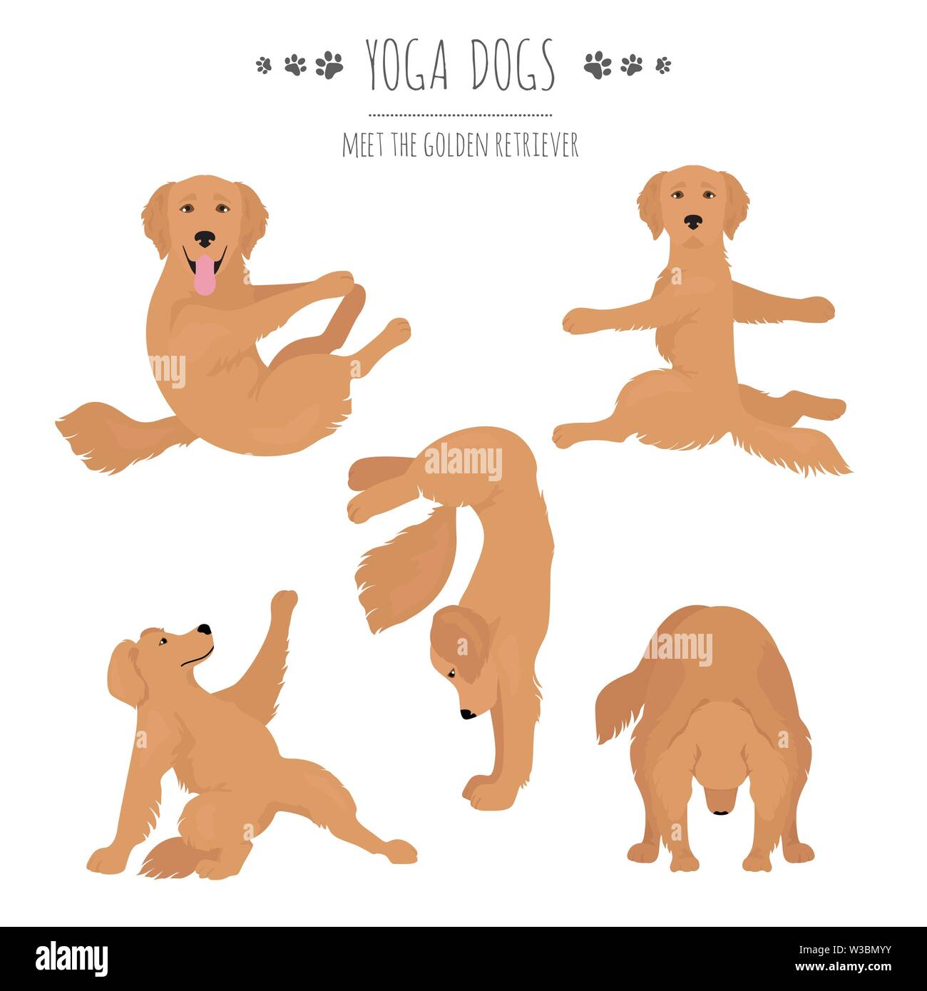 Golden retriever dog clipart hi-res stock photography and images - Alamy
