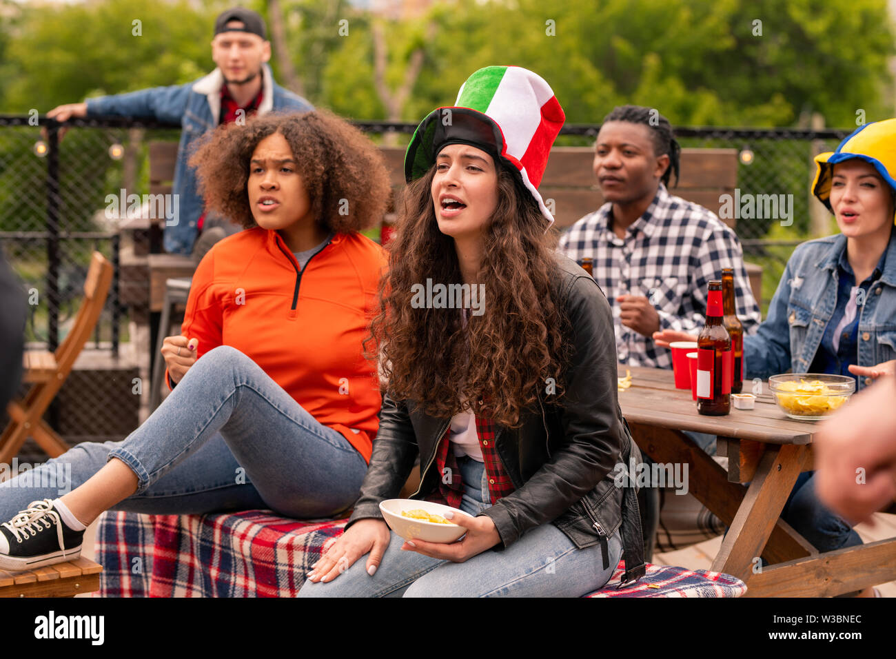 Nervous football fan hi-res stock photography and images - Alamy