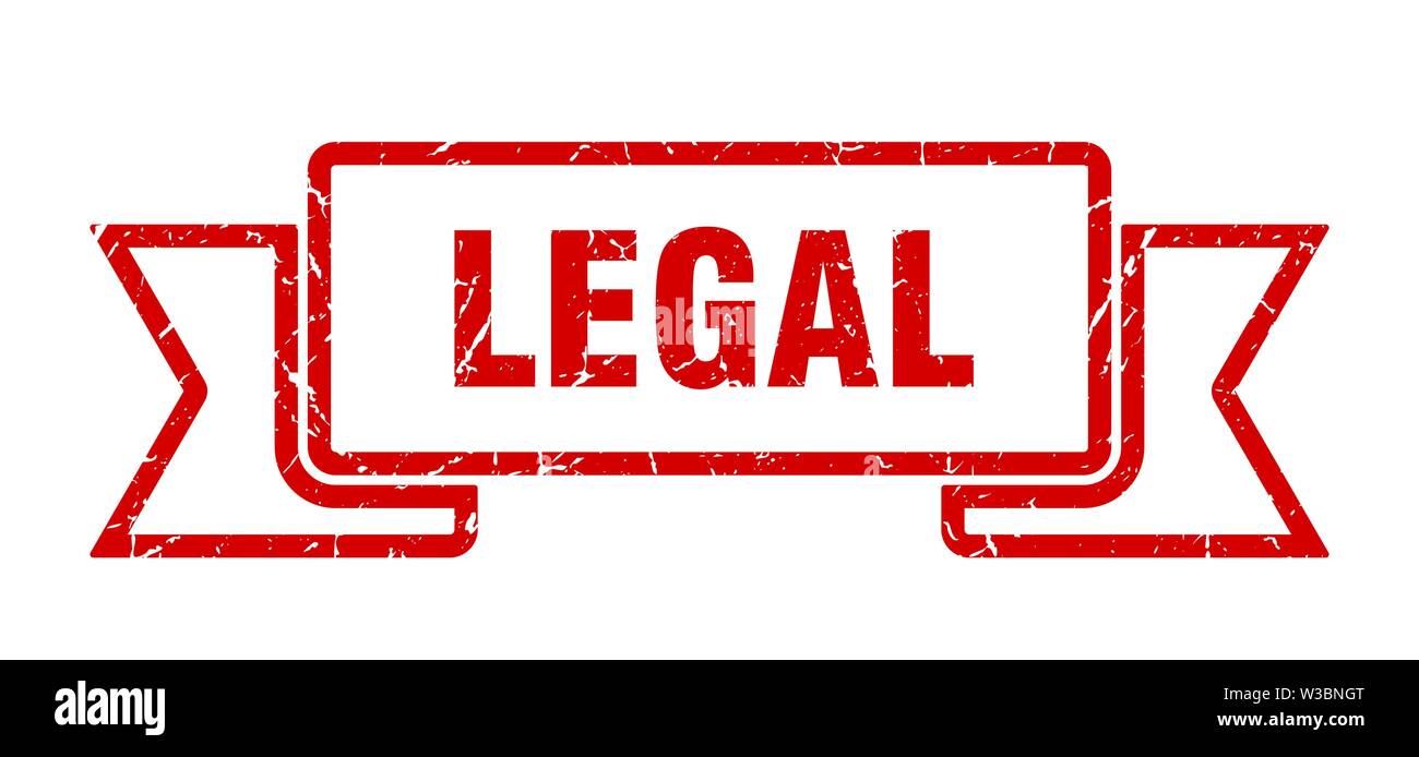 legal grunge ribbon. legal sign. legal banner Stock Vector Image & Art ...