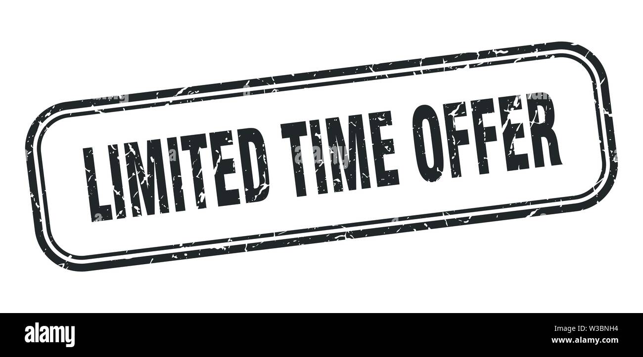 limited time offer stamp. limited time offer square grunge sign ... limited time offer stamp. limited time offer square grunge sign ...