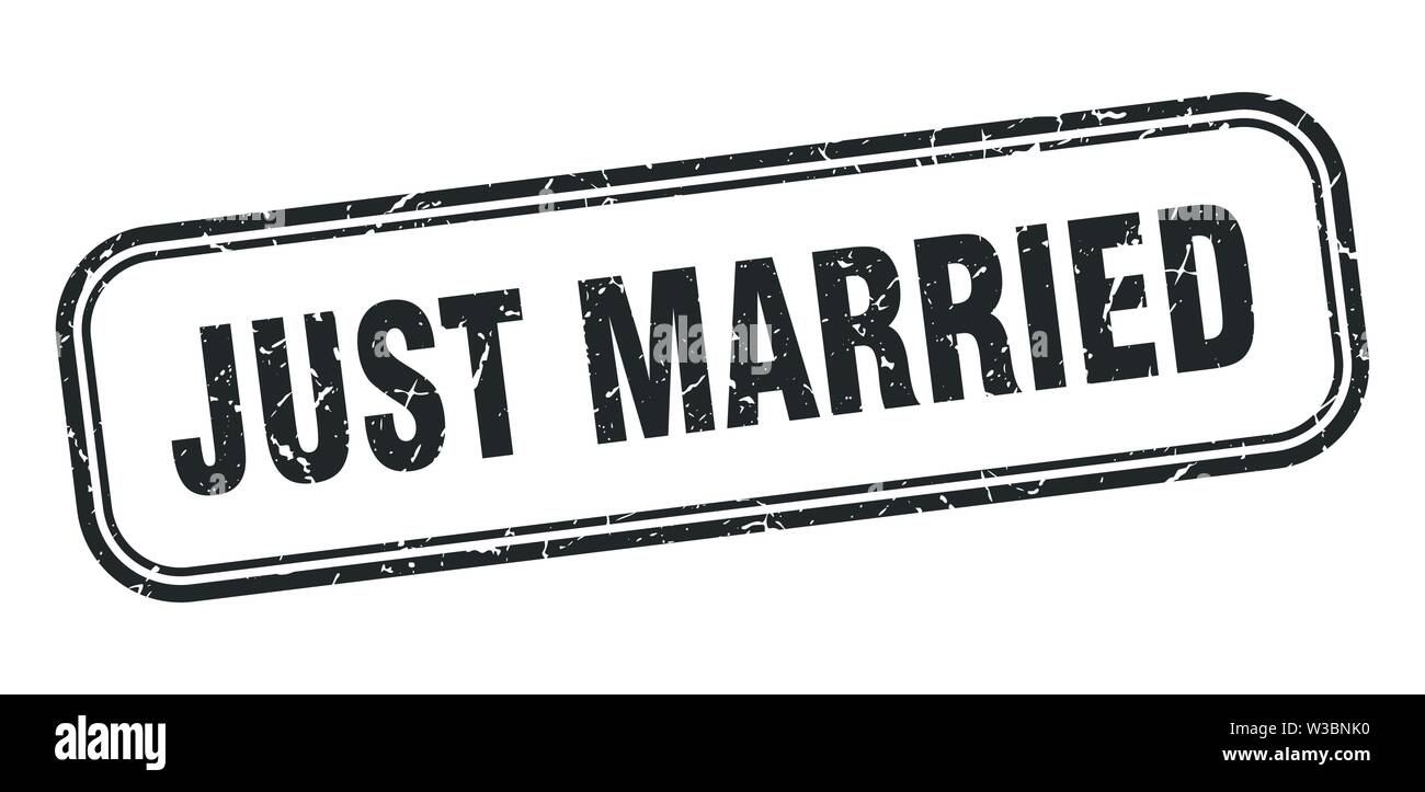 just married stamp. just married square grunge sign. just married Stock ...