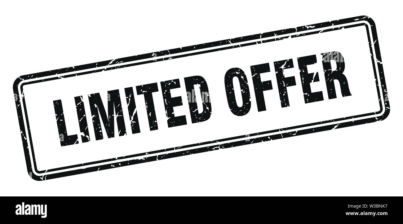 limited offer stamp. limited offer square grunge sign. limited offer ...