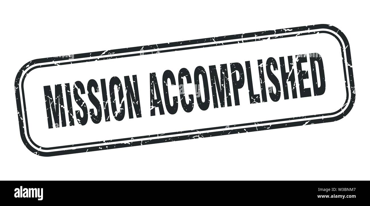 Mission accomplished stamp hi-res stock photography and images - Alamy