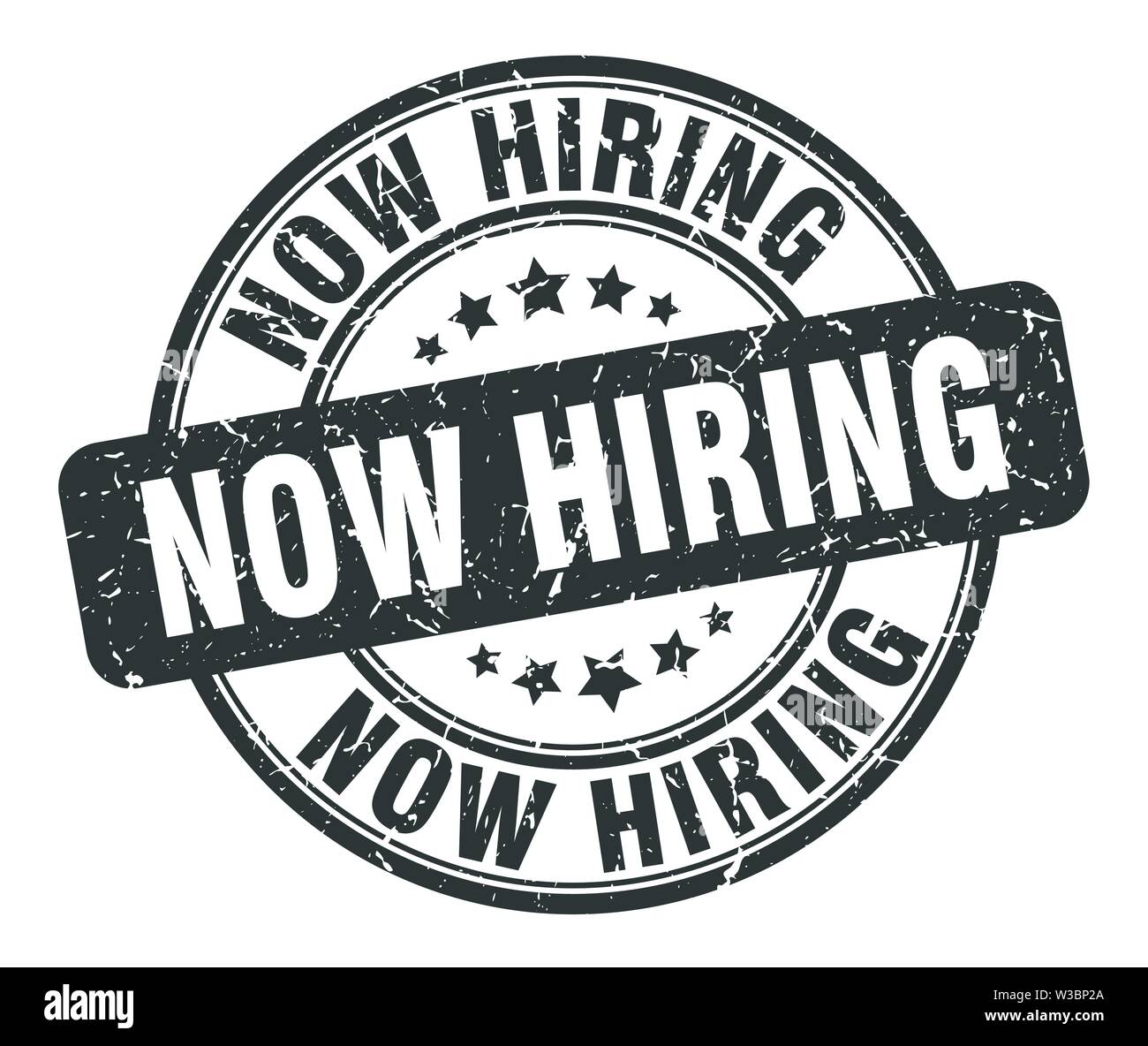 Now hiring stamp Black and White Stock Photos & Images - Alamy