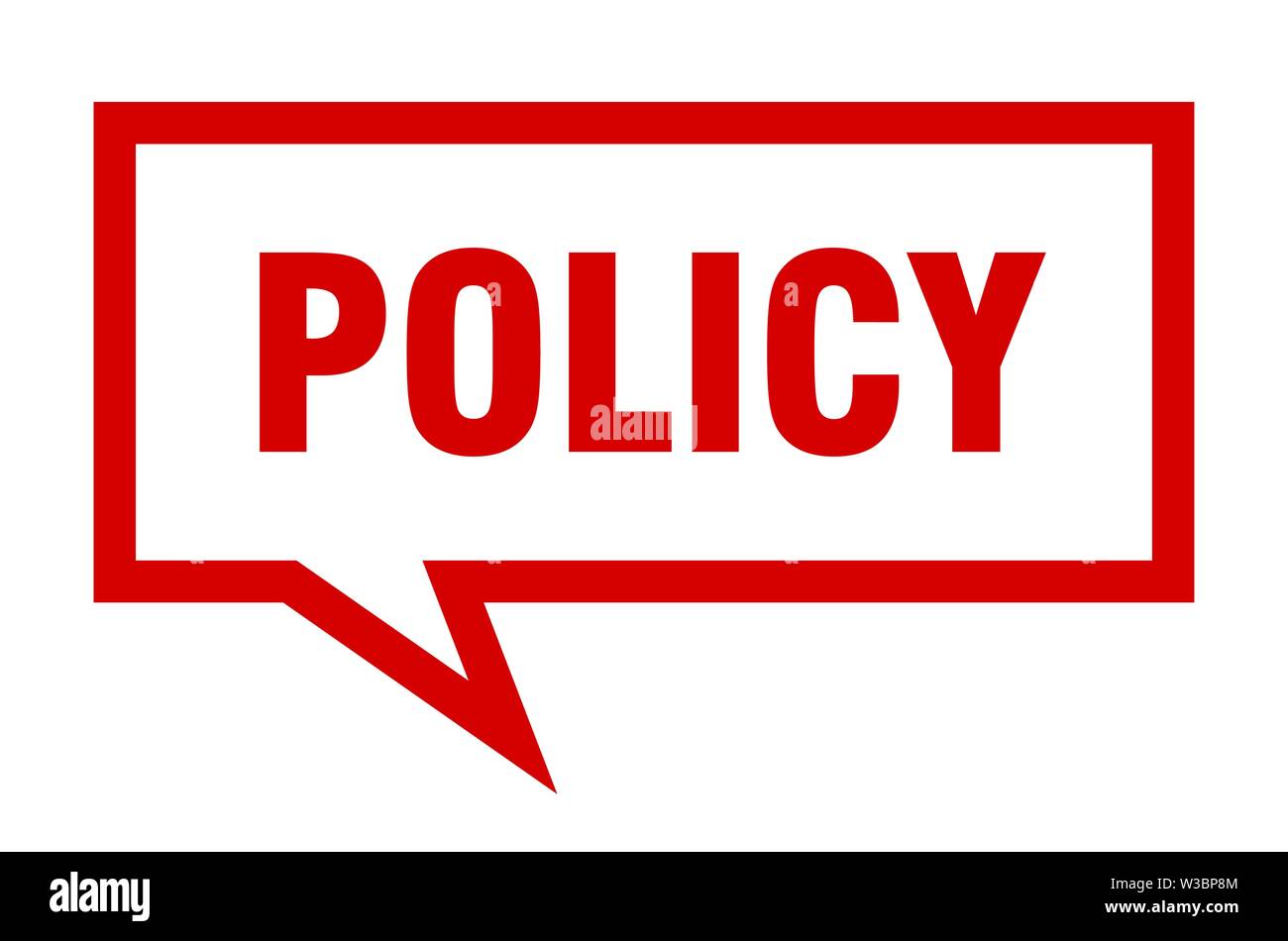 policy sign. policy square speech bubble. policy Stock Vector Image ...