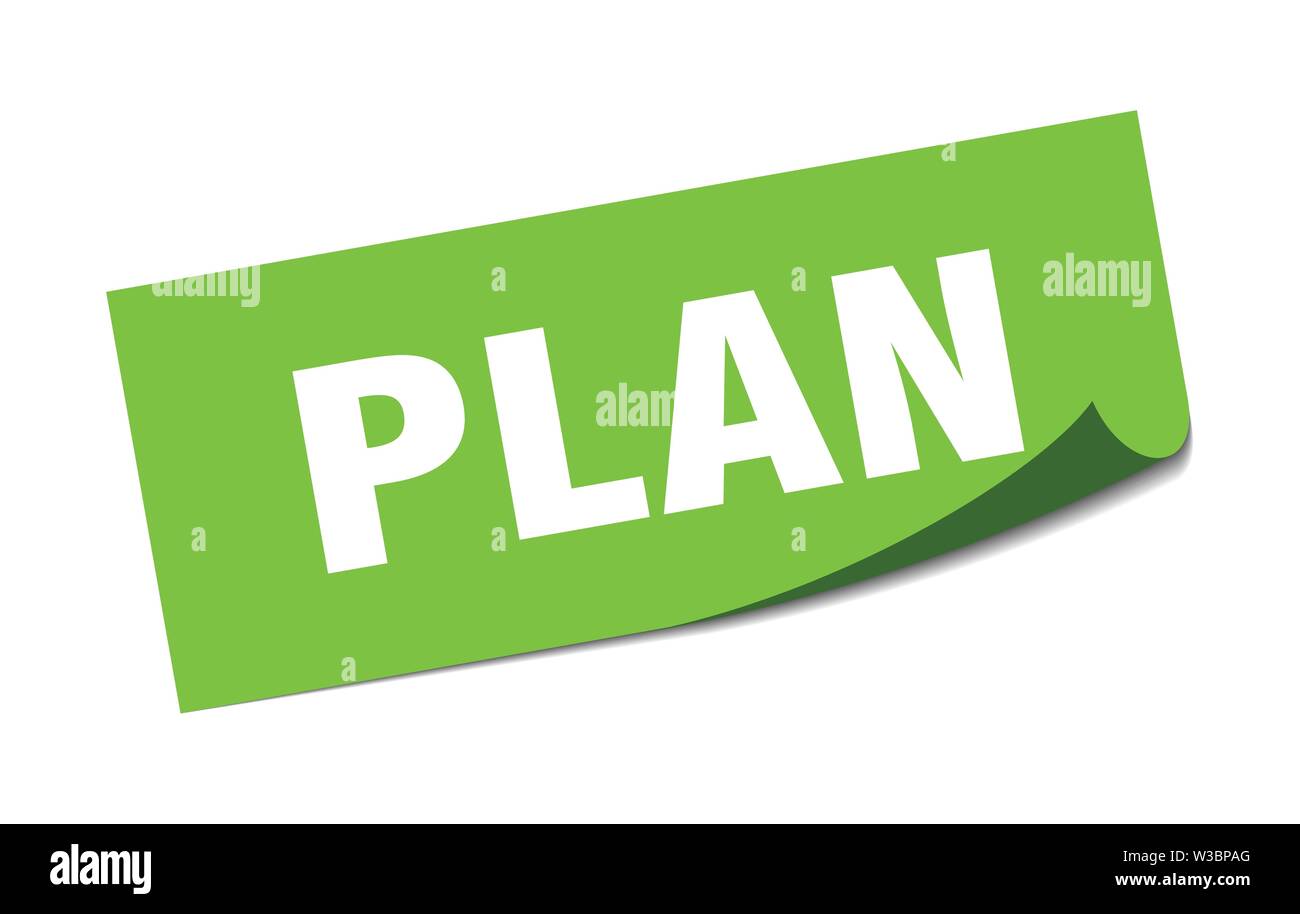 plan sticker. plan square isolated sign. plan Stock Vector Image & Art ...