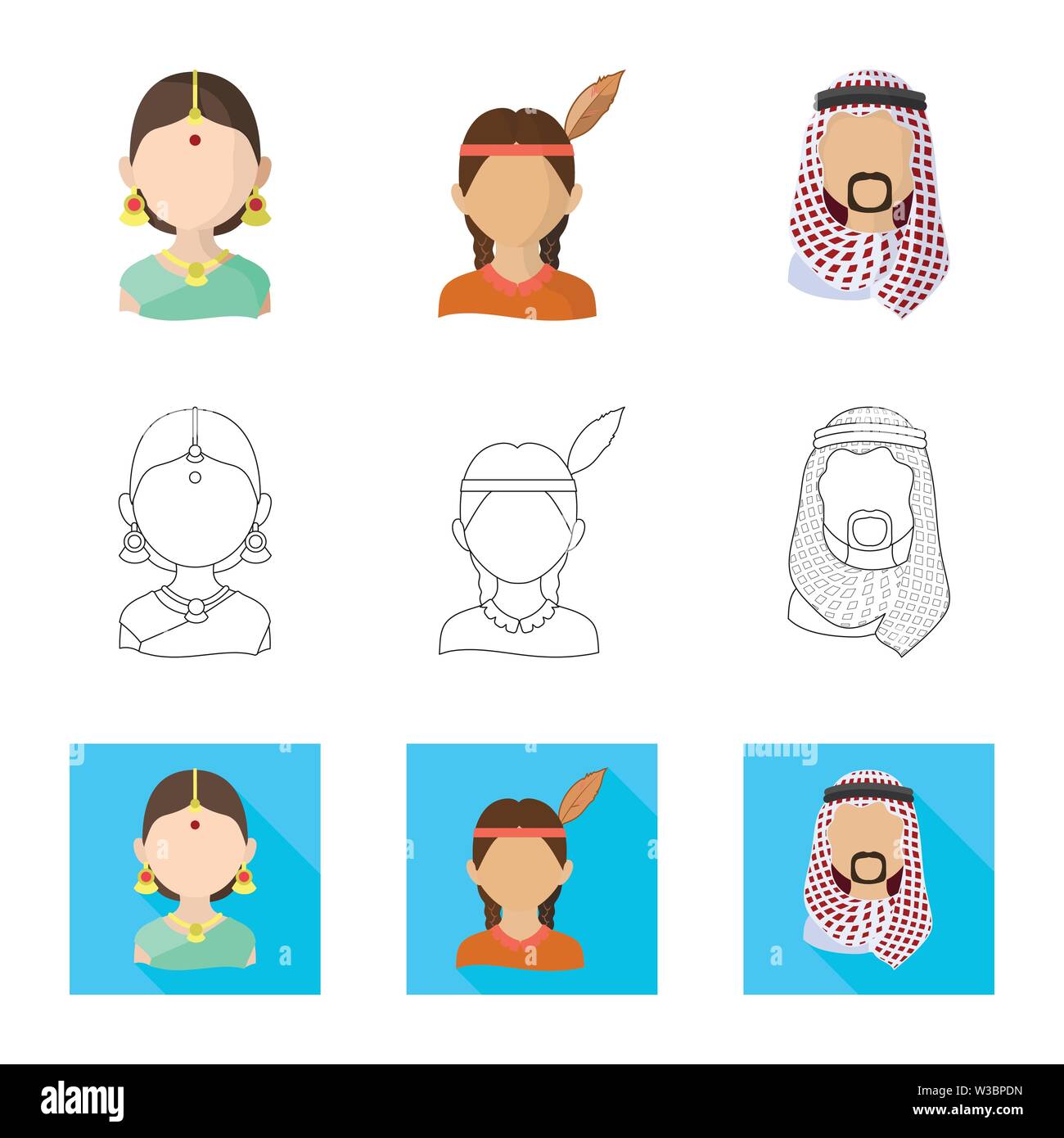 Vector design of imitator and resident sign. Collection of imitator and ...