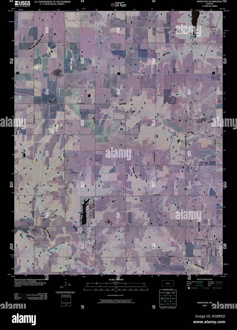 Map of mapleton hi-res stock photography and images - Alamy