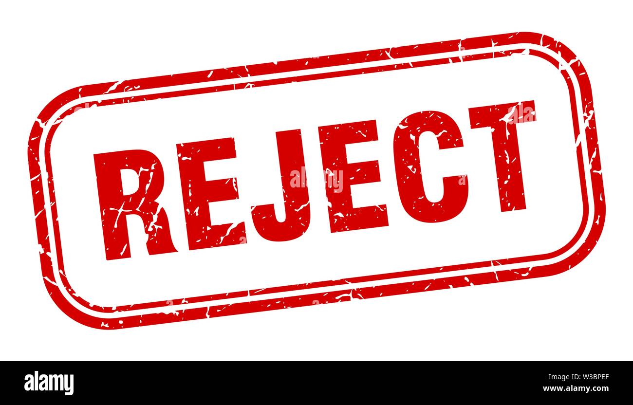 reject stamp. reject square grunge sign. reject Stock Vector Image ...
