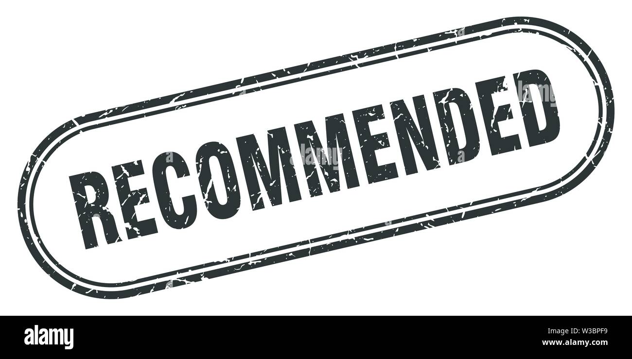 recommended stamp. recommended square grunge sign. recommended Stock ...
