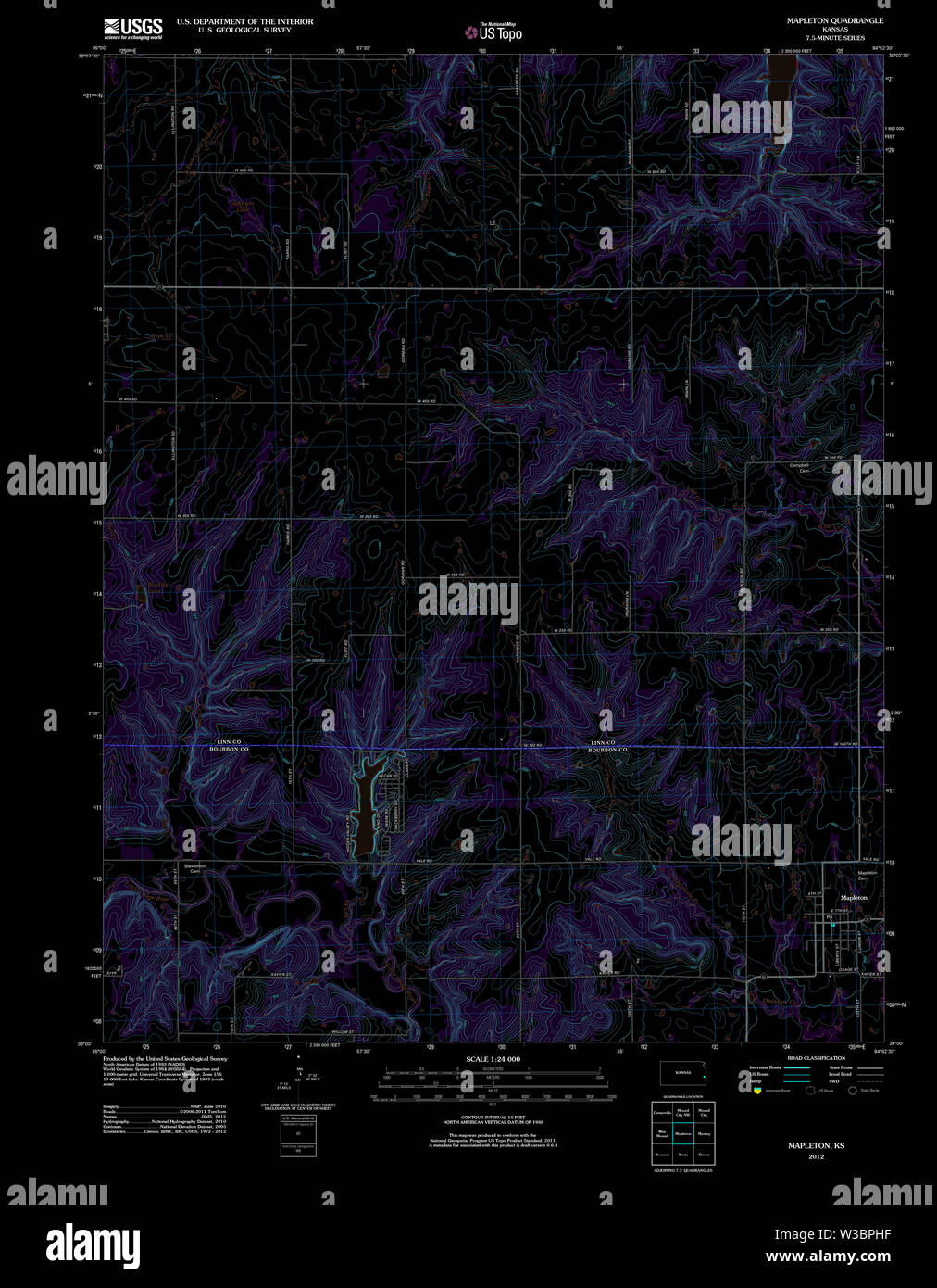 Map of mapleton hi-res stock photography and images - Alamy