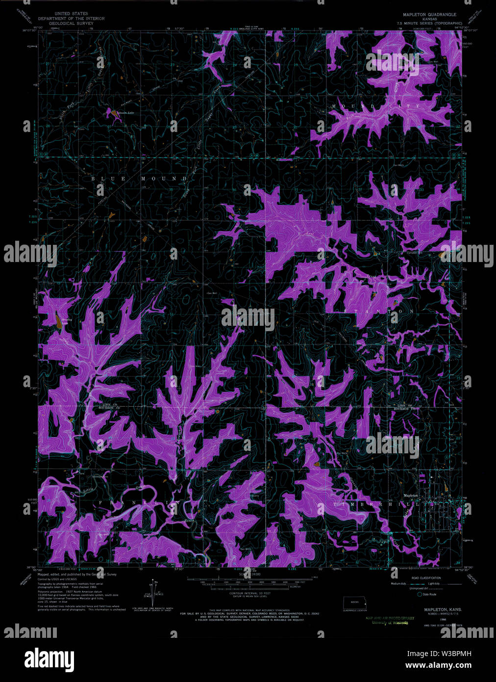 Map of mapleton hi-res stock photography and images - Alamy