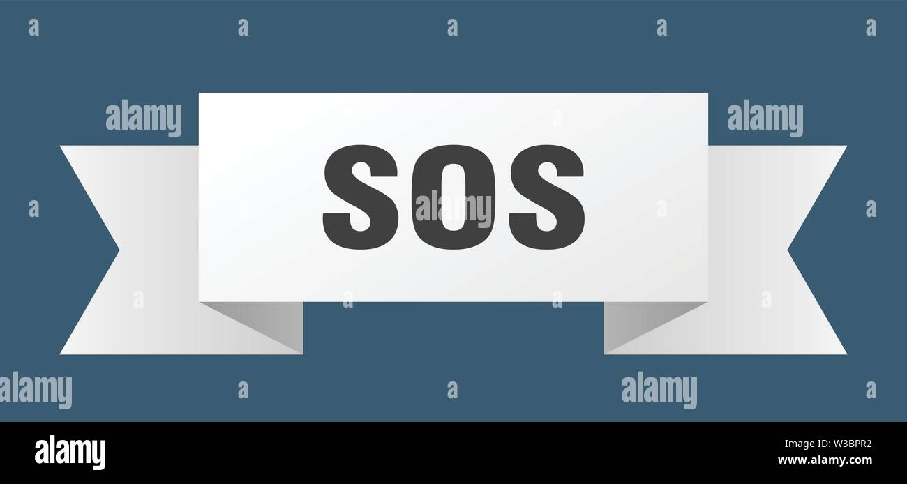 sos ribbon. sos isolated sign. sos banner Stock Vector Image & Art - Alamy