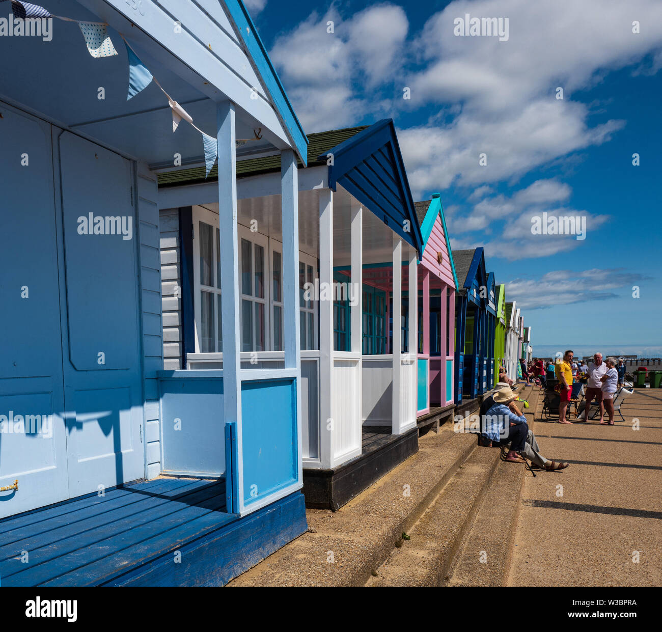 Colourful beach hut windows hi-res stock photography and images - Alamy