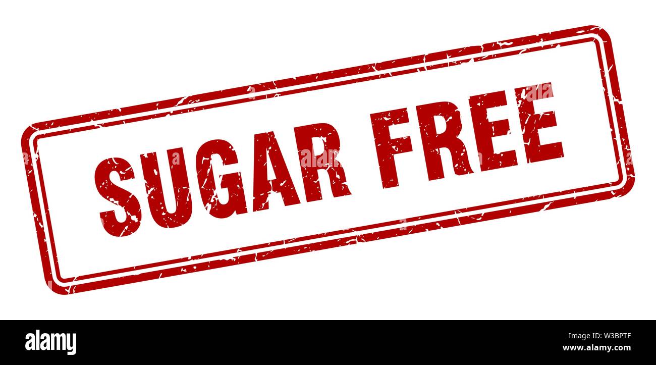 sugar free stamp. sugar free square grunge sign. sugar free Stock ...
