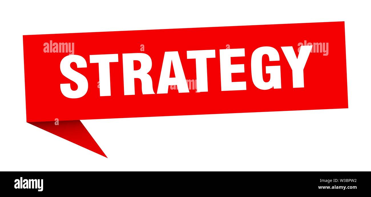 strategy speech bubble. strategy sign. strategy banner Stock Vector ...