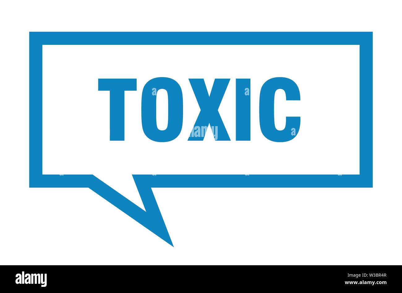 toxic sign. toxic square speech bubble. toxic Stock Vector Image & Art ...