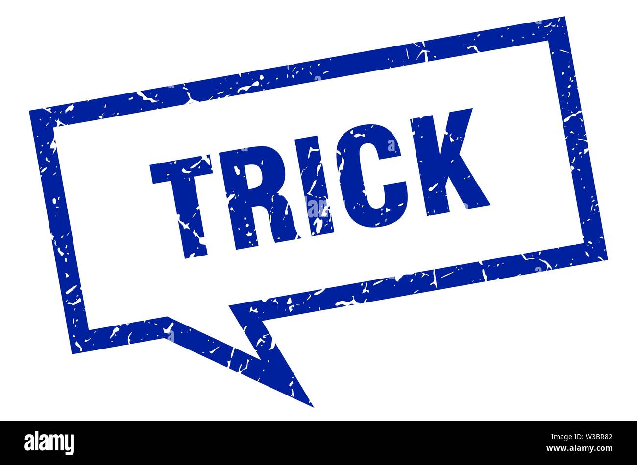 trick sign. trick square speech bubble. trick Stock Vector Image & Art ...