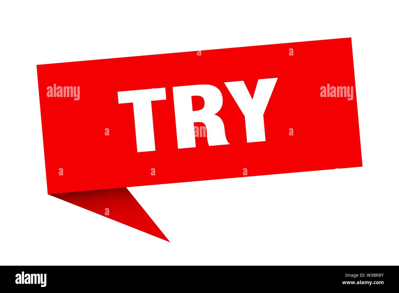 try speech bubble. try sign. try banner Stock Vector Image & Art - Alamy