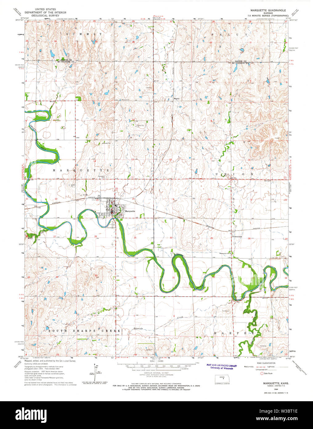 Map of marquette Cut Out Stock Images & Pictures - Alamy