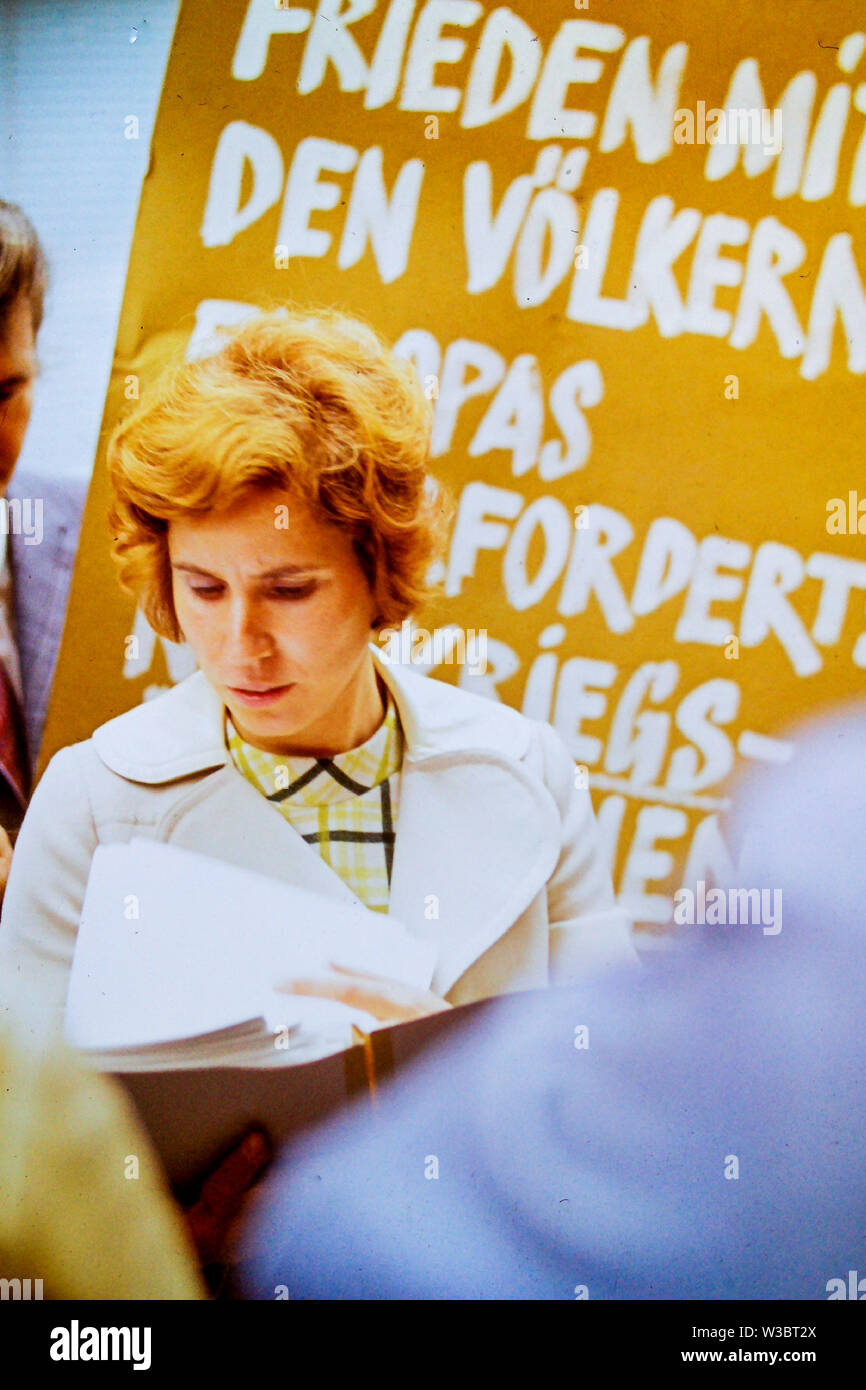 A delegation representing French WWII resistants protest in Munich ...