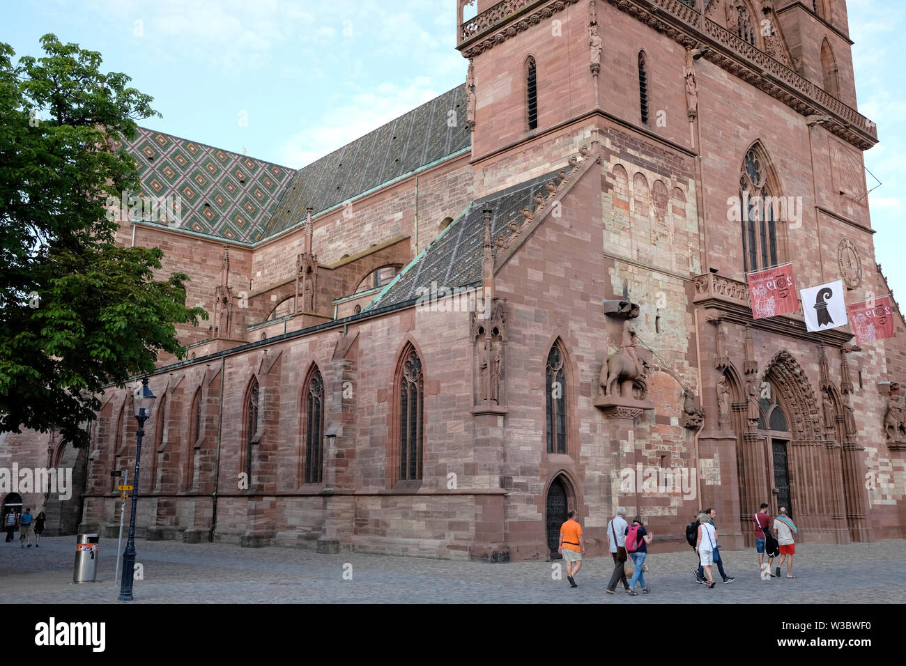 A general view of Basel Minster, Switzerland Stock Photo - Alamy
