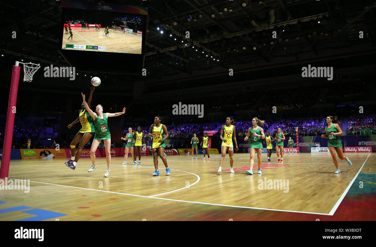 A general view of action between Northern Ireland and Zimbabwe during ...