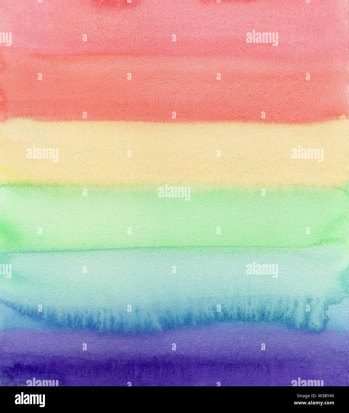 Rainbow watercolor texture. Color paint stains Stock Photo - Alamy