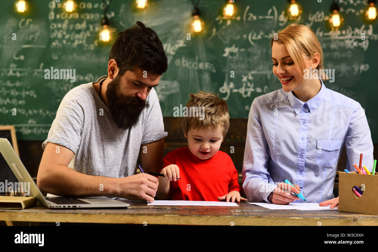 Modern study technology concept, Great teacher conveys sense of ...