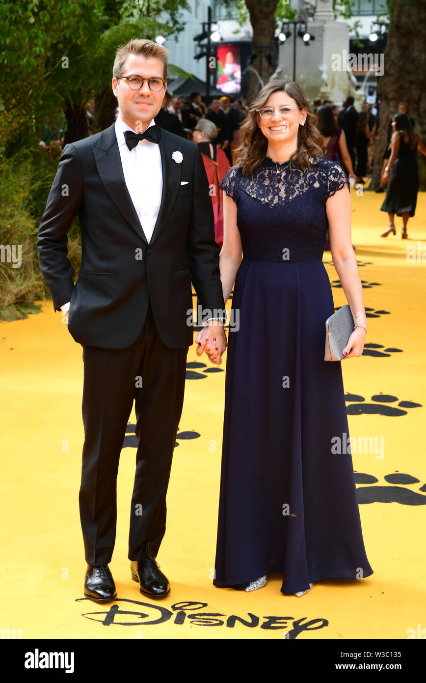 Lauren Youngman and John Bartnicki attending Disney's The Lion King ...