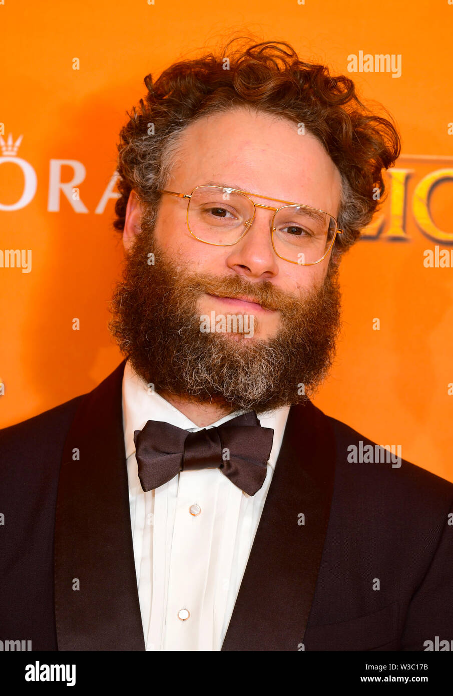 Seth Rogen attending Disney's The Lion King European Premiere held in ...