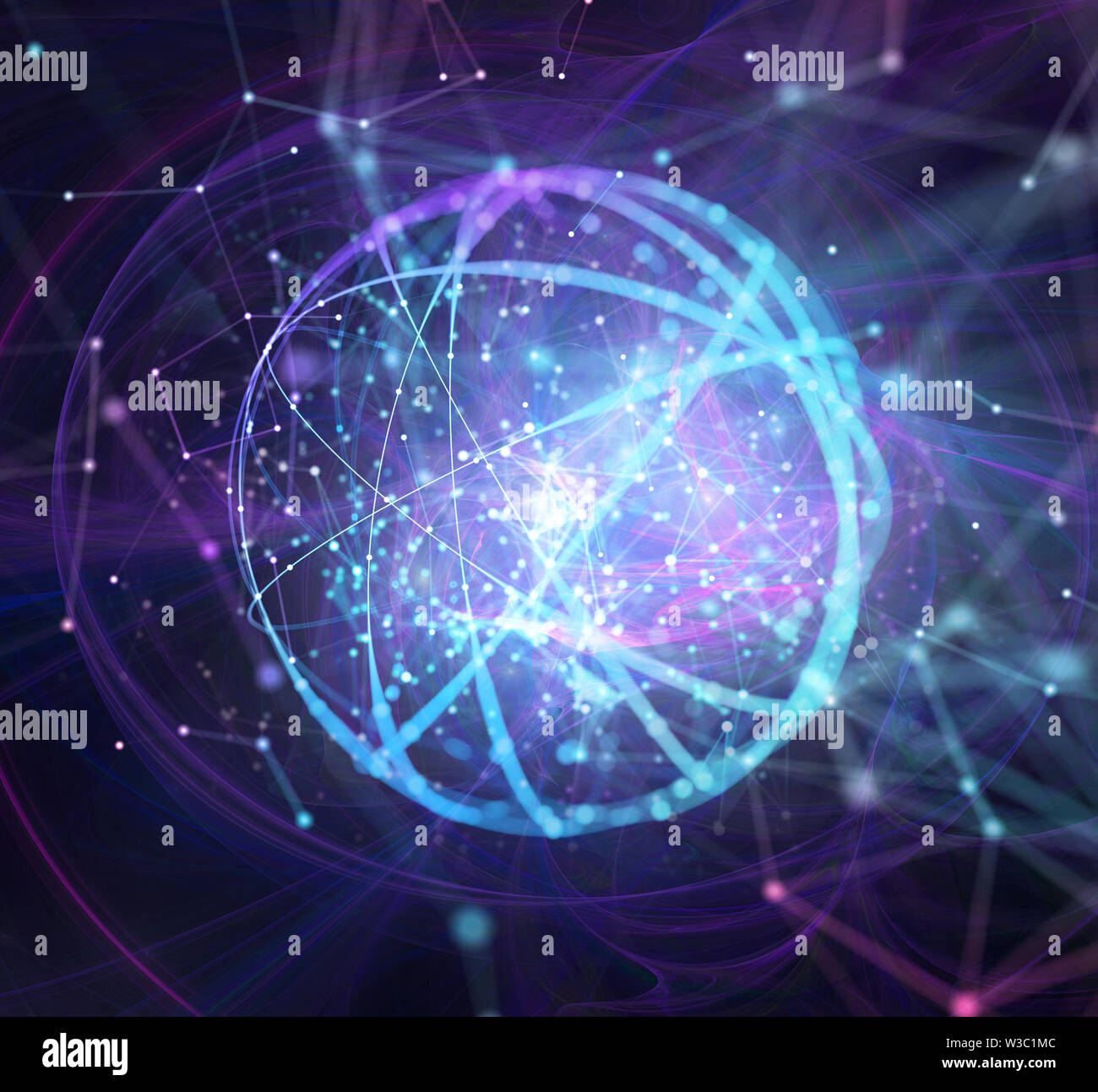 Abstract internet connection network background with motion effects ...