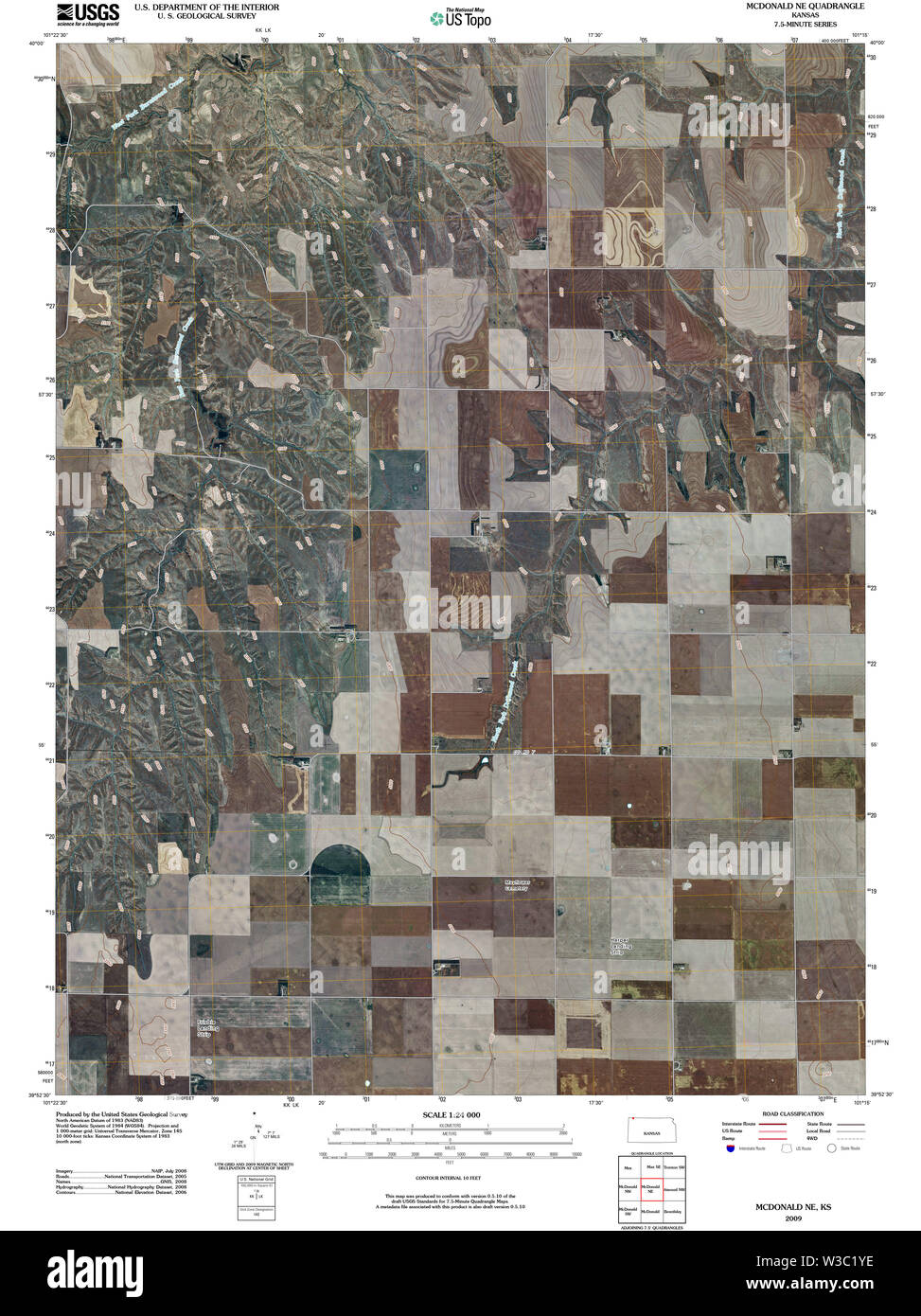 Mcdonald kansas map hi-res stock photography and images - Alamy