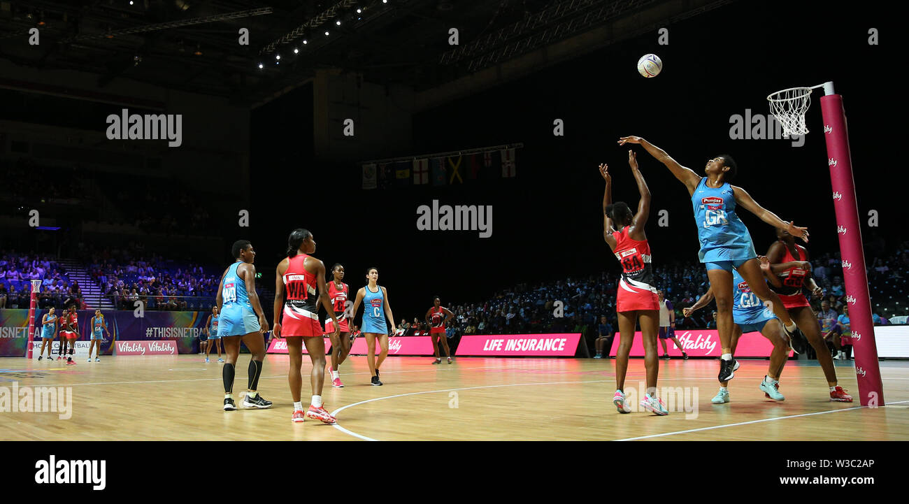 A general view of action between Trinidad & Tobago and Fiji during the ...