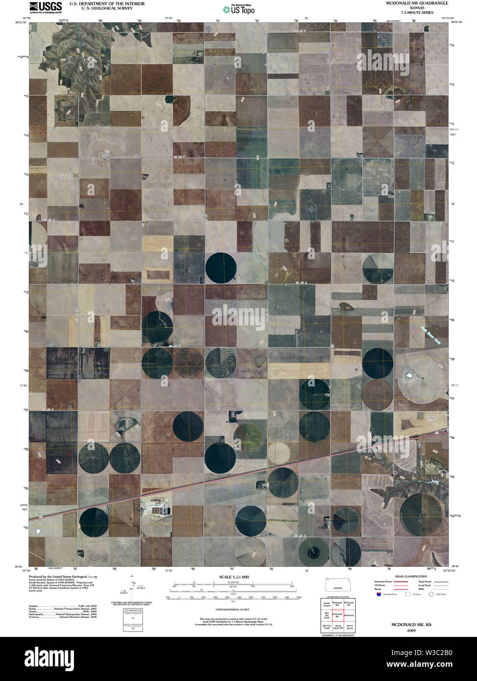 Mcdonald kansas map hi-res stock photography and images - Alamy