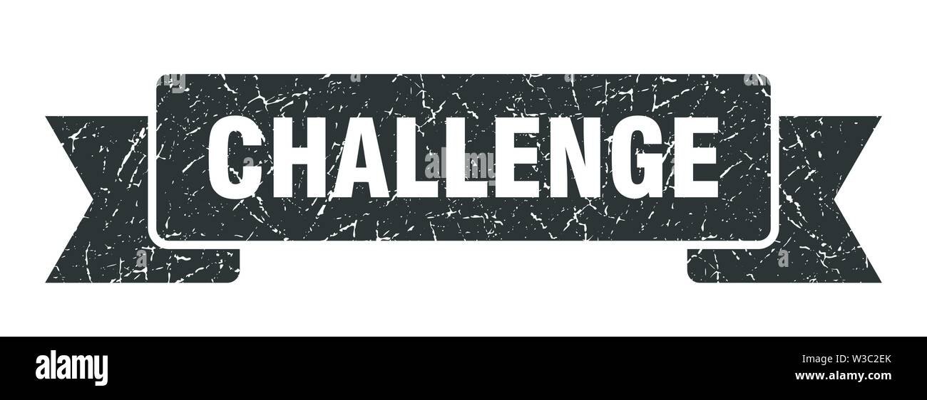 challenge grunge ribbon. challenge sign. challenge banner Stock Vector ...