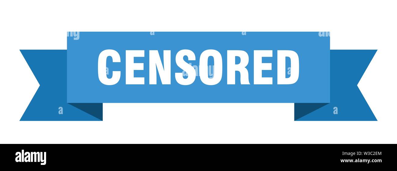 censored ribbon. censored isolated sign. censored banner Stock Vector ...