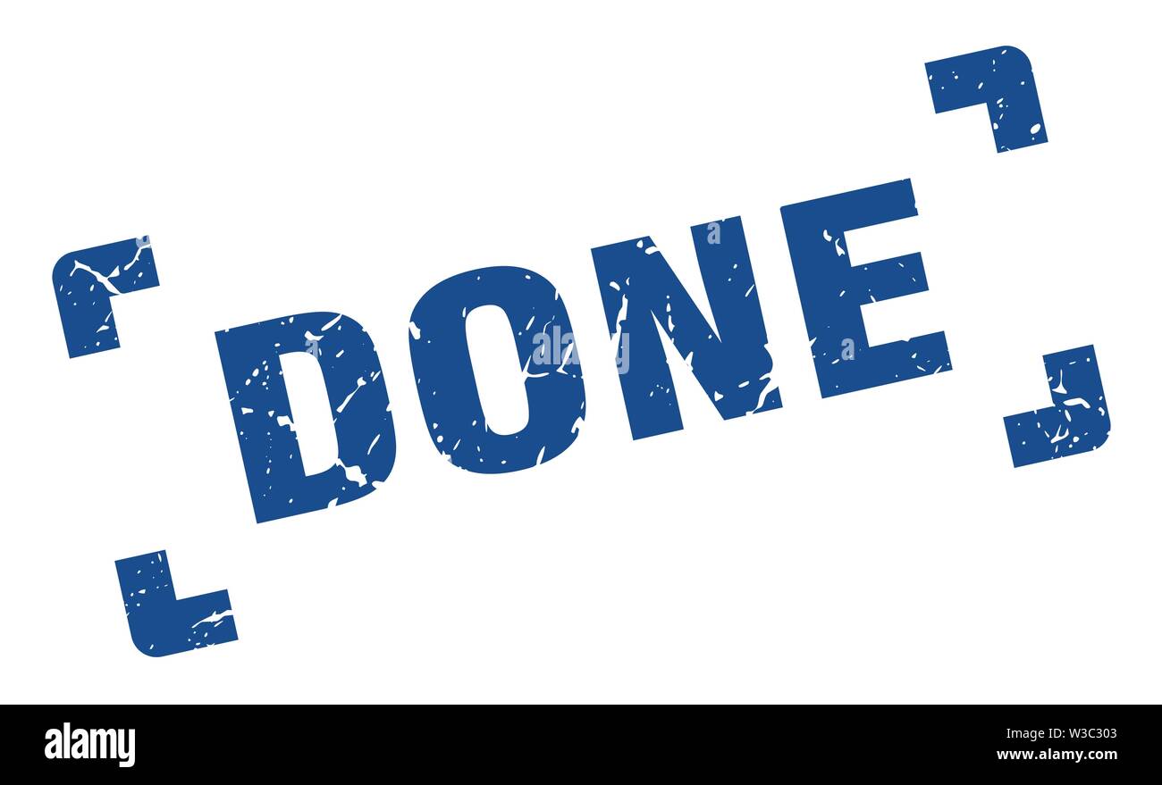 done stamp. done square grunge sign. done Stock Vector Image & Art - Alamy