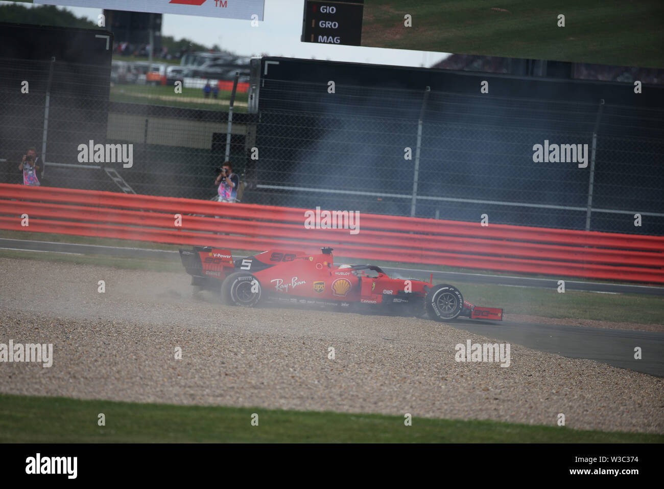 F1 crash silverstone hi-res stock photography and images - Alamy