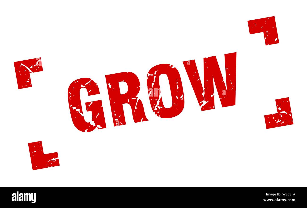 grow stamp. grow square grunge sign. grow Stock Vector Image & Art - Alamy
