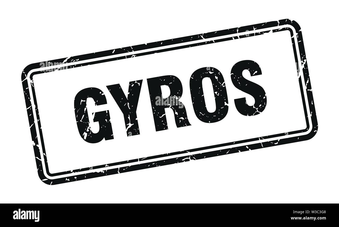gyros stamp. gyros square grunge sign. gyros Stock Vector Image & Art ...