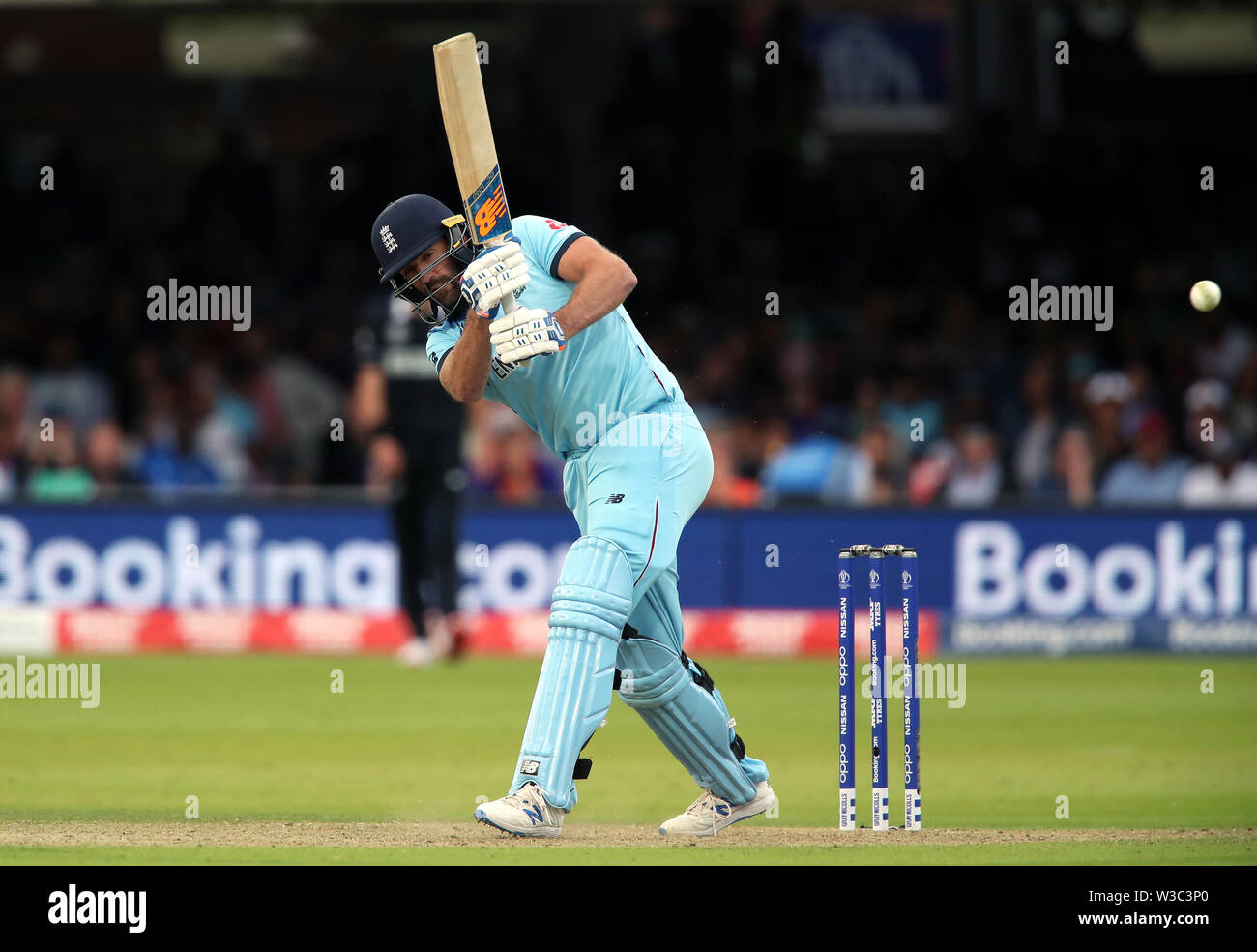 England's Liam Plunkett in action during the ICC World Cup Final at ...