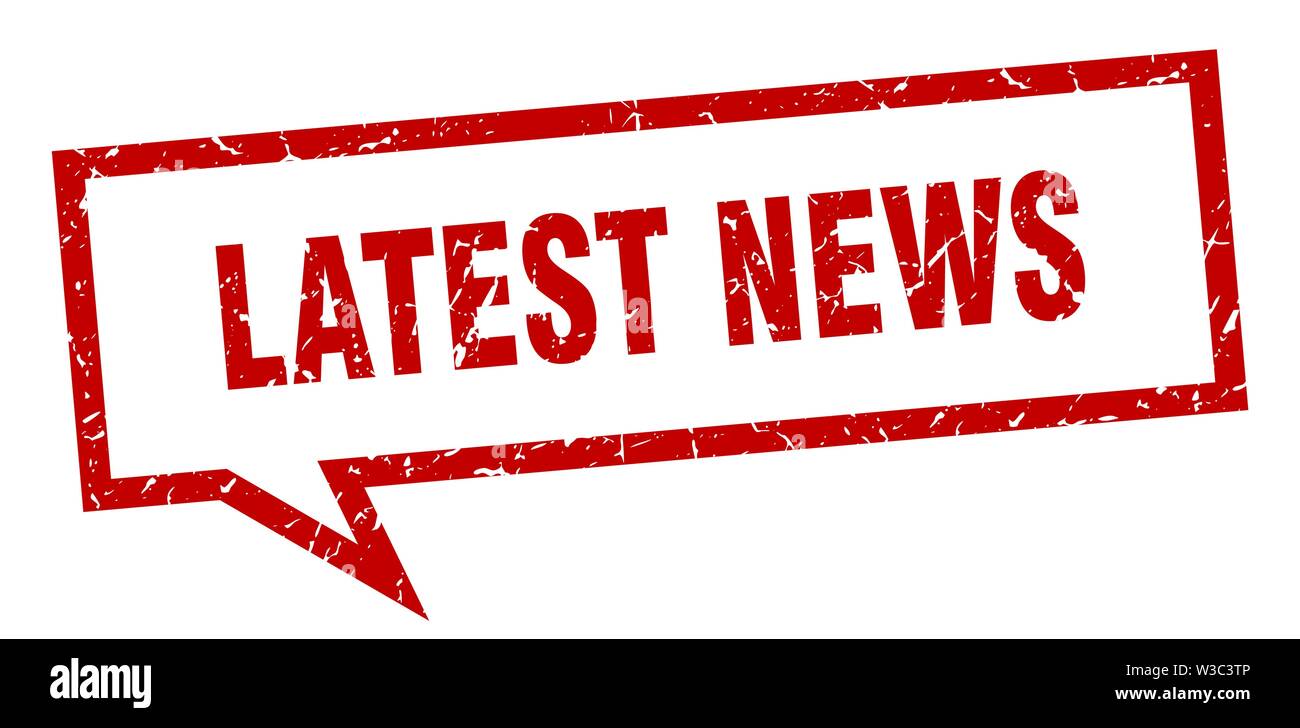 latest news sign. latest news square speech bubble. latest news Stock ...