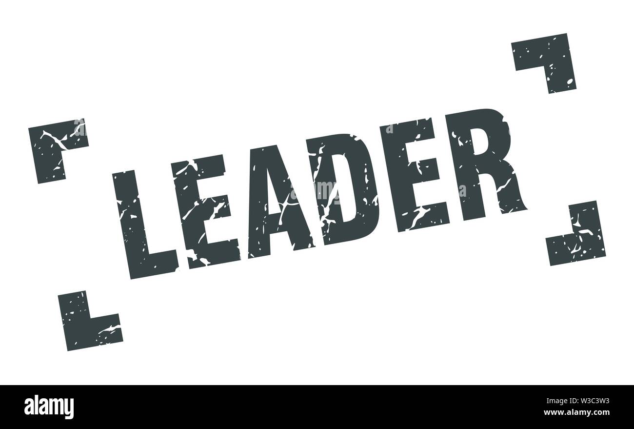 leader stamp. leader square grunge sign. leader Stock Vector Image ...