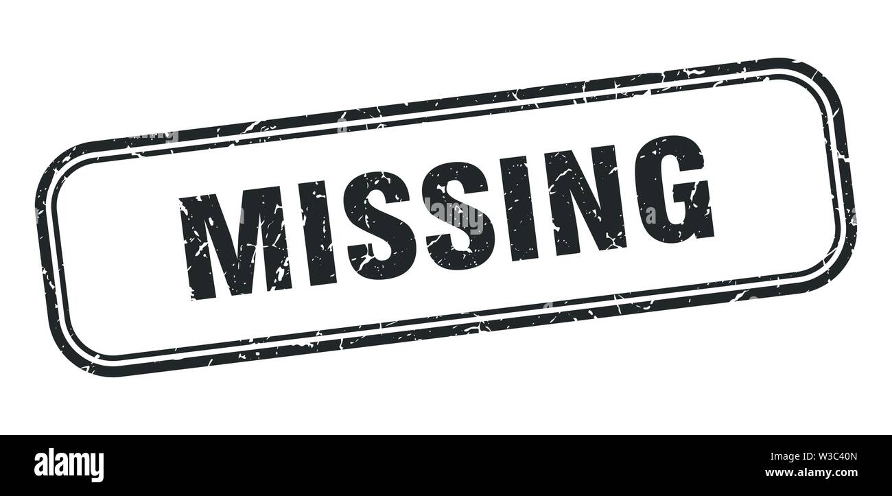 Missing stamp sign seal Stock Vector Images - Alamy