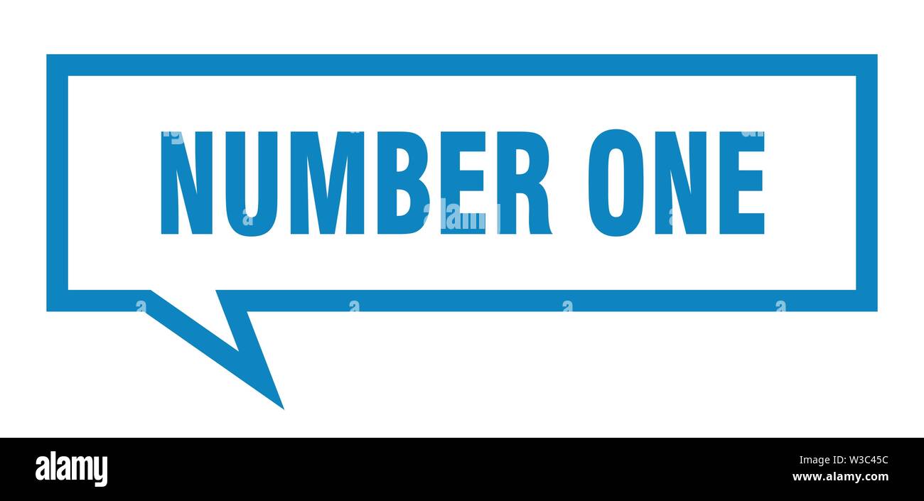 number one sign. number one square speech bubble. number one Stock ...