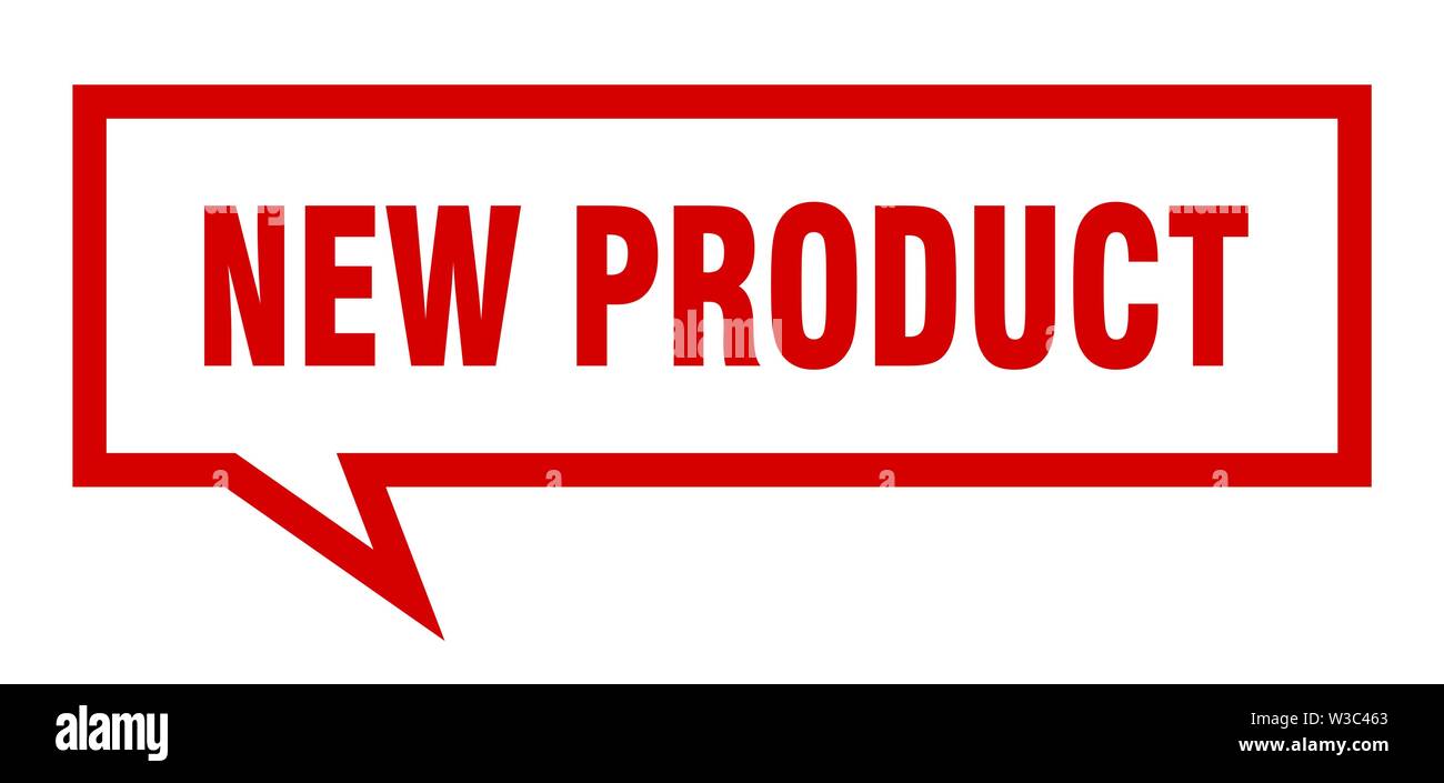 new product sign. new product square speech bubble. new product Stock ...